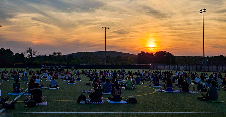 UMass Amherst Hosts Sunset Yoga and Gives Students Unique Leadership ...